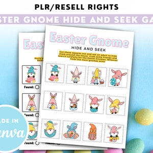 Editable PLR Easter Scavenger Hunt | Printable Canva Template | Find ...