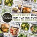 Summer Food Blogger Pinterest Pin Templates | Canva Pinterest Templates ...