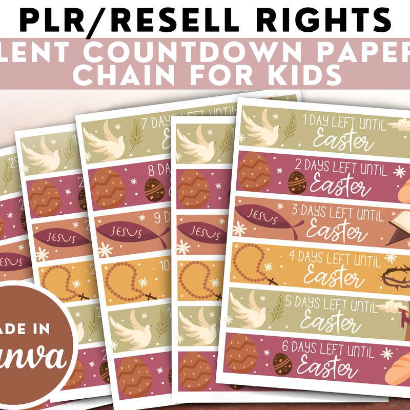 Lent Paper Chain - Etsy
