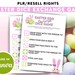 Editable PLR Easter Egg Exchange Dice Game | Printable Canva Template | Printable Easter Games ...