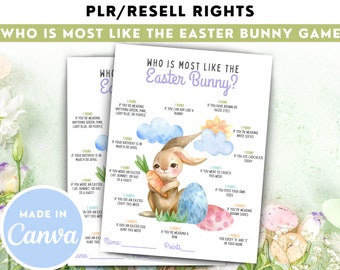 Editable PLR Easter Egg Exchange Dice Game | Printable Canva Template ...
