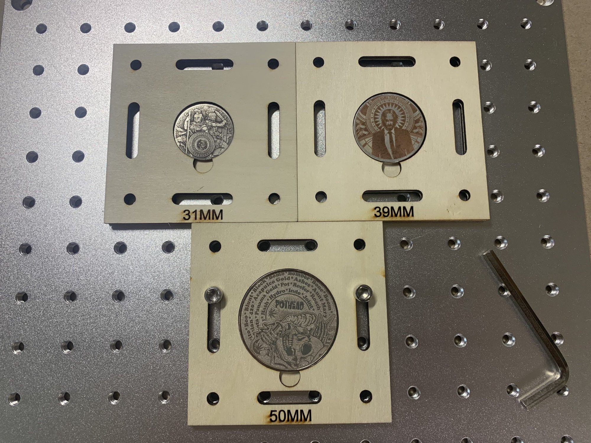 Fiber Laser Coin Jig SVG Files - Etsy