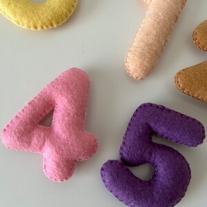 Felt Numbers, Toys for Kids, Learning Numbers 0-9, Educational Toys ...
