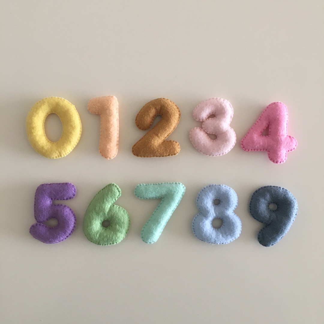 Felt Numbers, Toys for Kids, Learning Numbers 0-9, Educational Toys ...