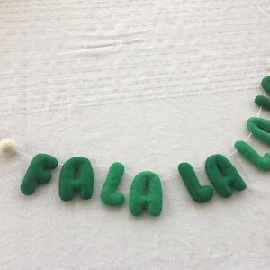 Christmas Garland, Felt Falalalala Garland, Christmas Mantel Garland ...