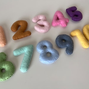 Felt Numbers, Toys for Kids, Learning Numbers 1-10, Educational Toys ...