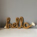 Macrame Wall Hanging Hello Word Sign Personalized Macrame Words - Etsy