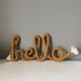 Macrame Wall Hanging Hello Word Sign Personalized Macrame Words - Etsy