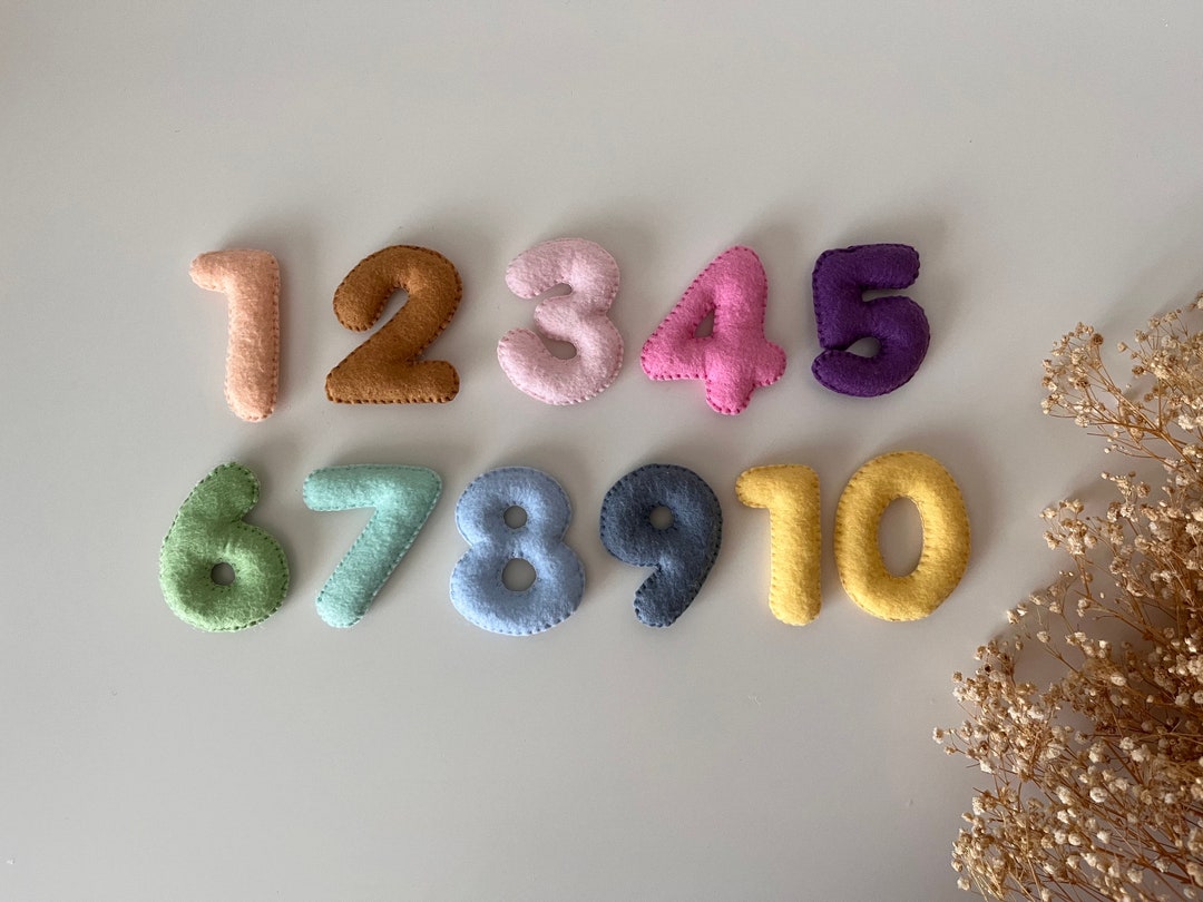 Felt Numbers, Toys for Kids, Learning Numbers 1-10, Educational Toys ...