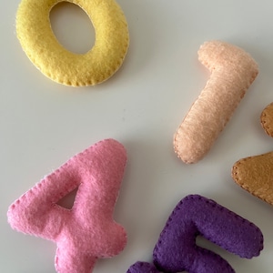 Felt Numbers, Toys for Kids, Learning Numbers 0-9, Educational Toys ...
