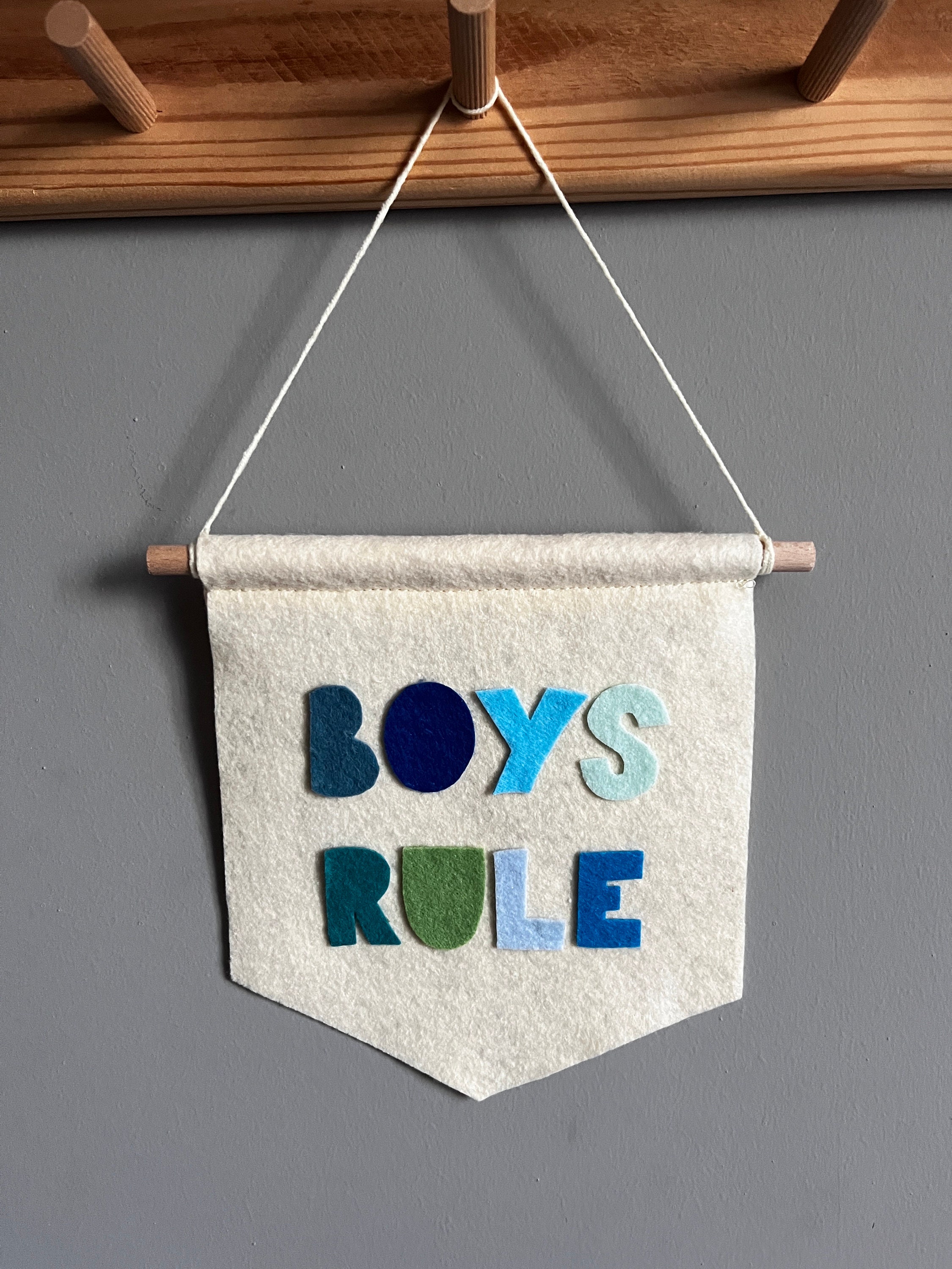 Boys Rule Banner, Boys Rule Wall Decor, Boys Room Decoration - Etsy
