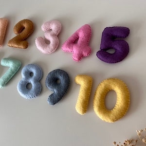 Felt Numbers, Toys for Kids, Learning Numbers 1-10, Educational Toys ...