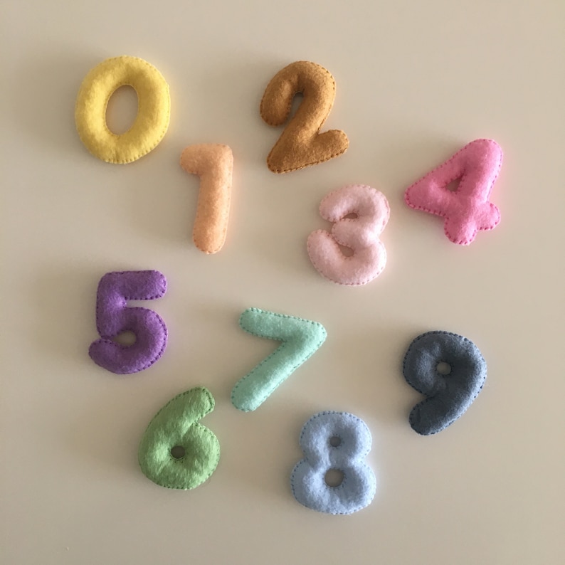 Felt Numbers, Toys for Kids, Learning Numbers 0-9, Educational Toys ...