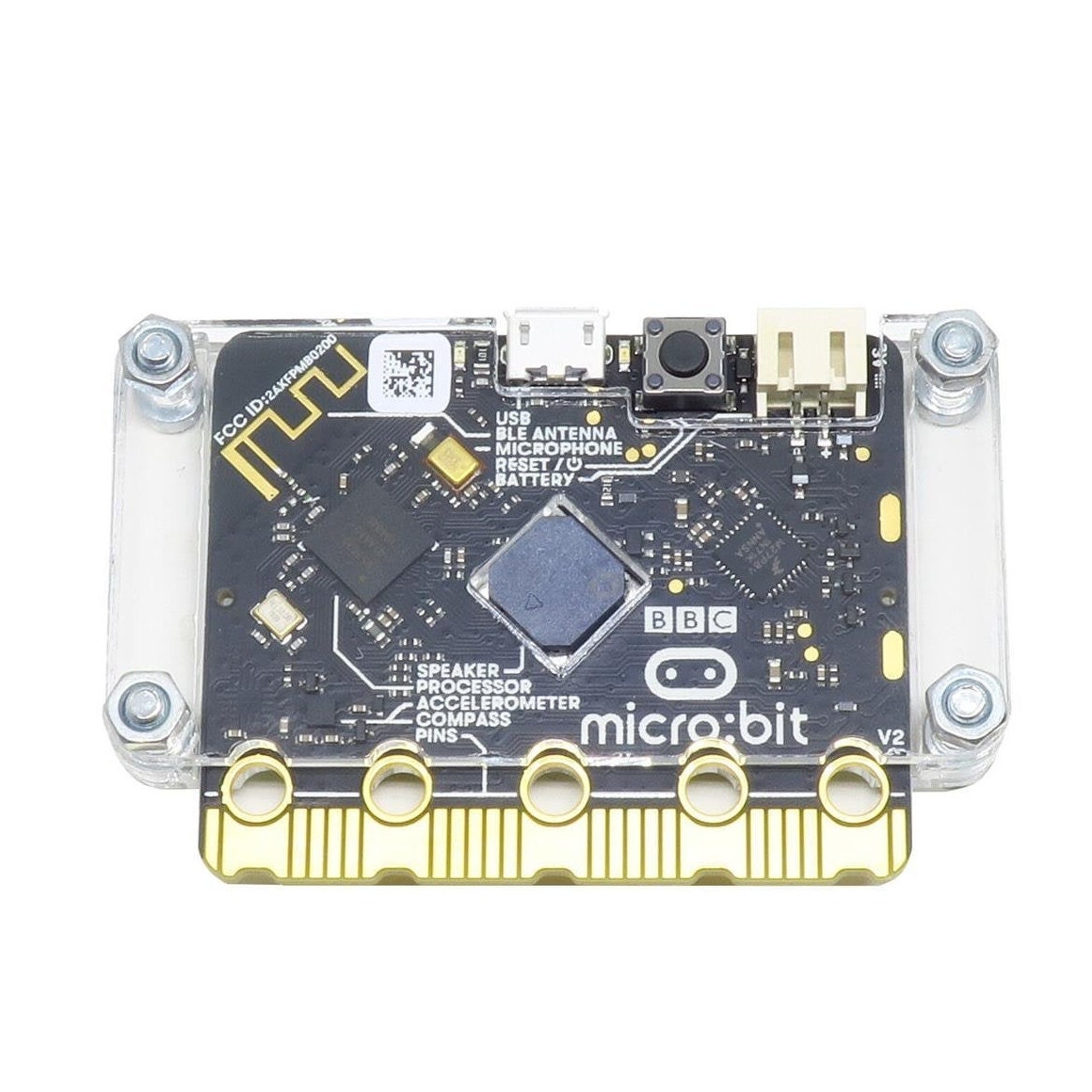 BBC Micro:bit Case V2 - Transparent - Etsy