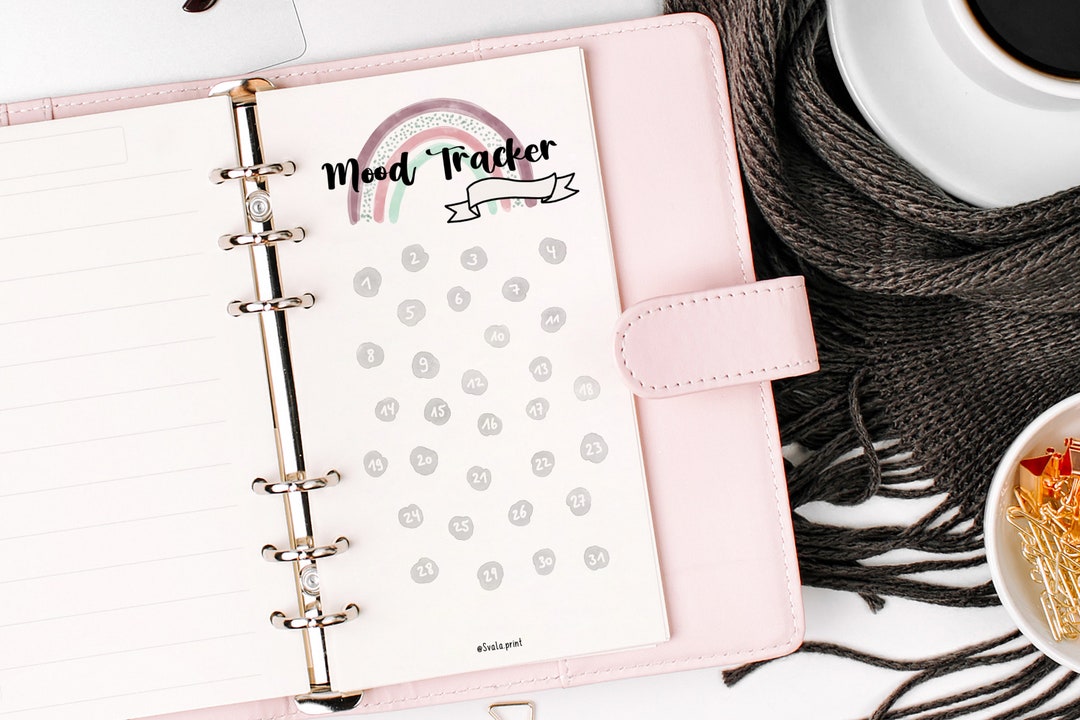 Mood Tracker, Printable Tracker, Bullet Journal, Printable Planner A4 ...