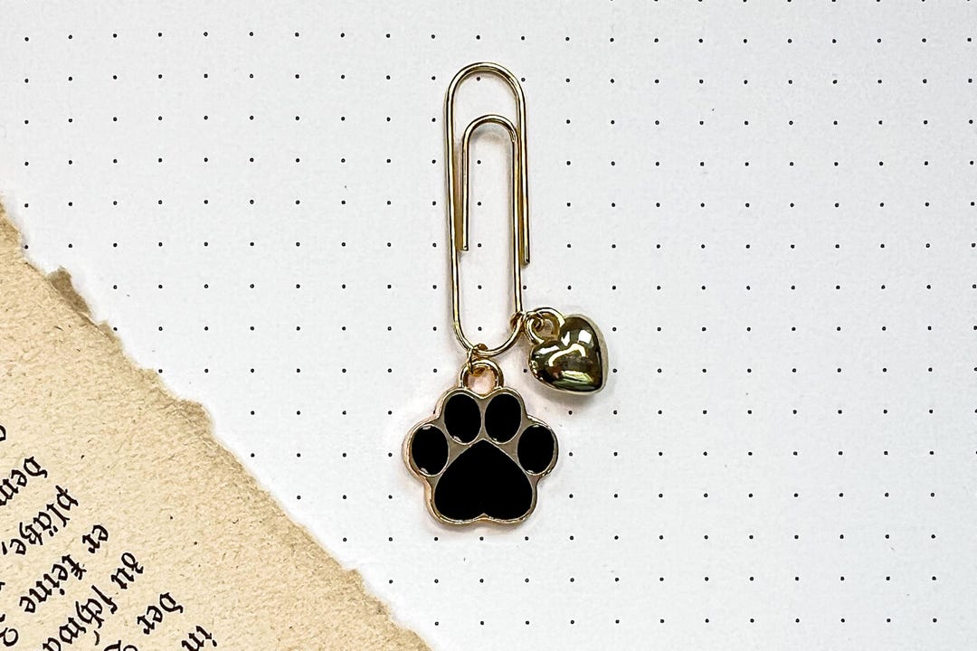 Planner Clip | Paperclip | Paw | Paperclip for Diary, Planner, Journal ...