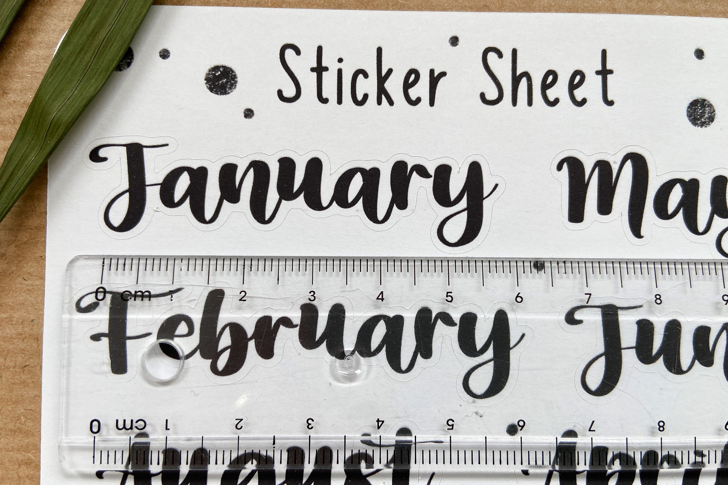 Sticker Name of the Month | Sticker Bullet Journal | Journal Stickers ...