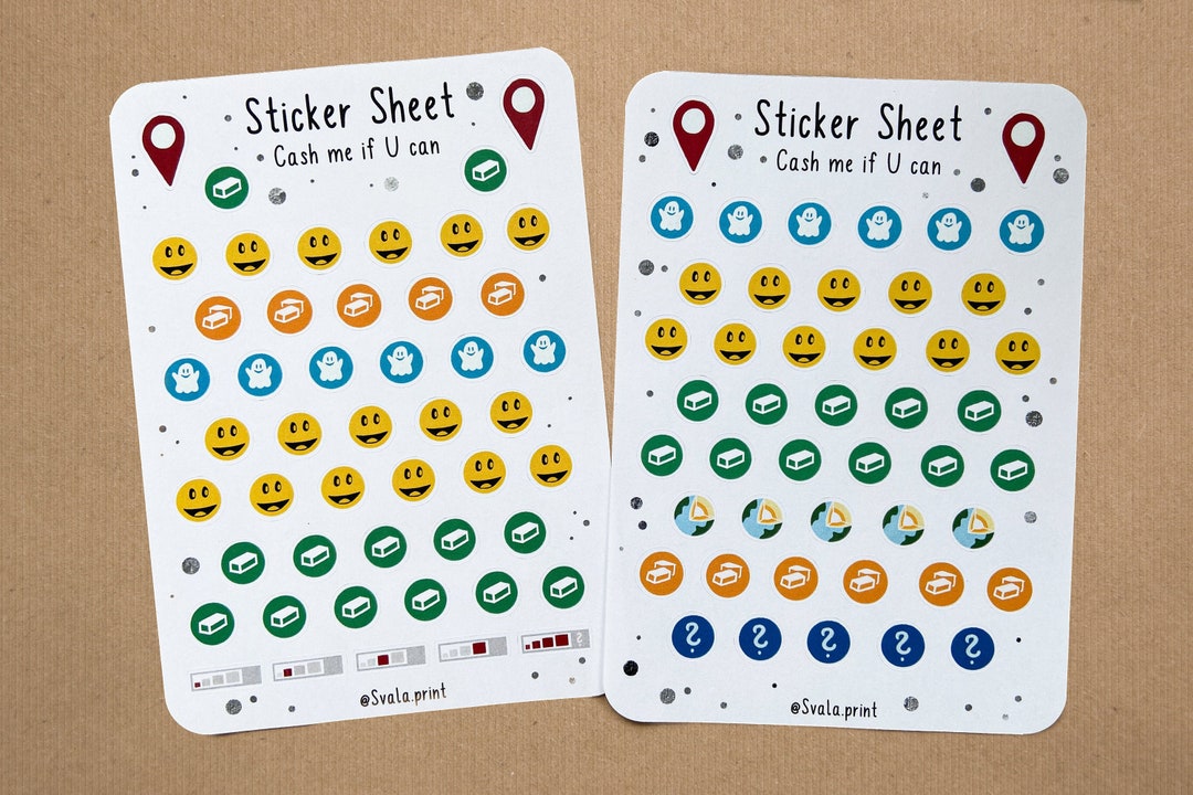 Geocache Sticker Bullet Journal Sticker Journal Sticker Smiley ...