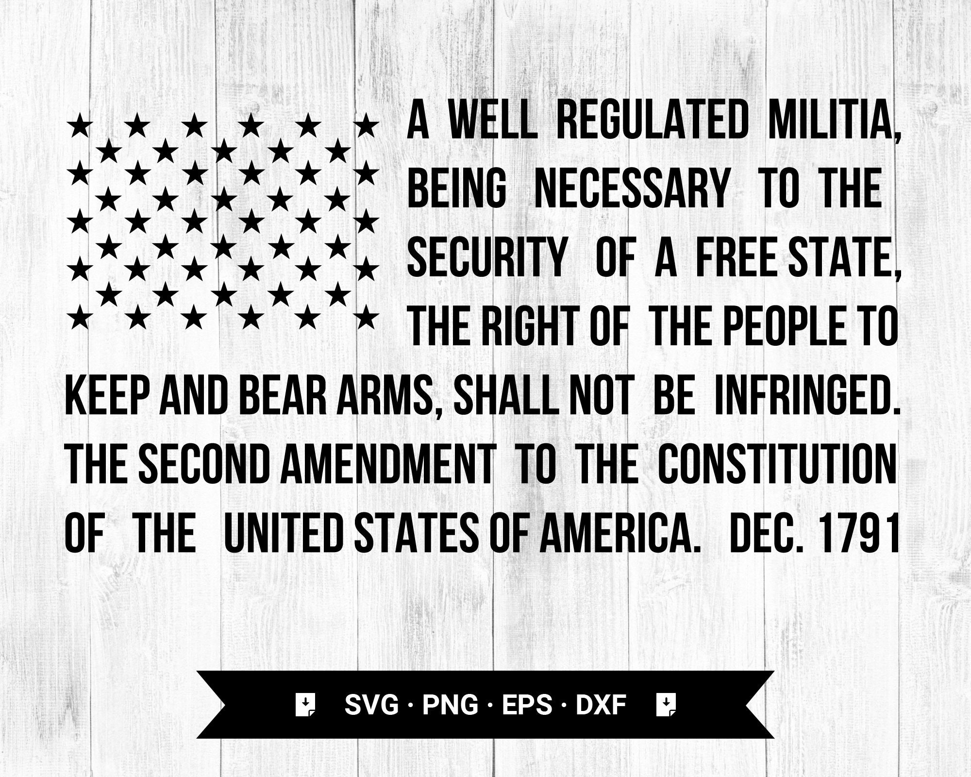 2nd amendment svgSecond amendment american flag svg cut | Etsy