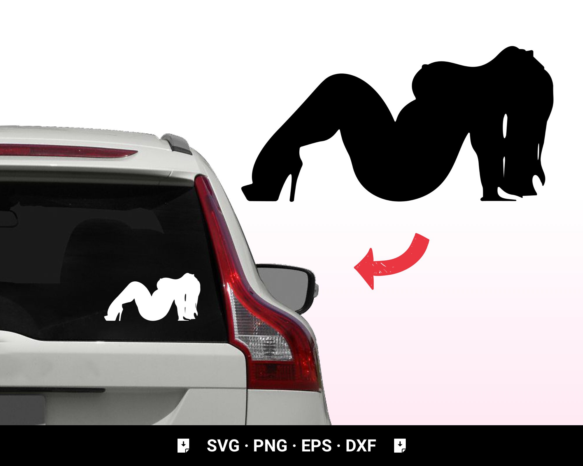 Sexy Woman Svg Silhouette Clip Art Images Png Eps Dxf Svg Etsy