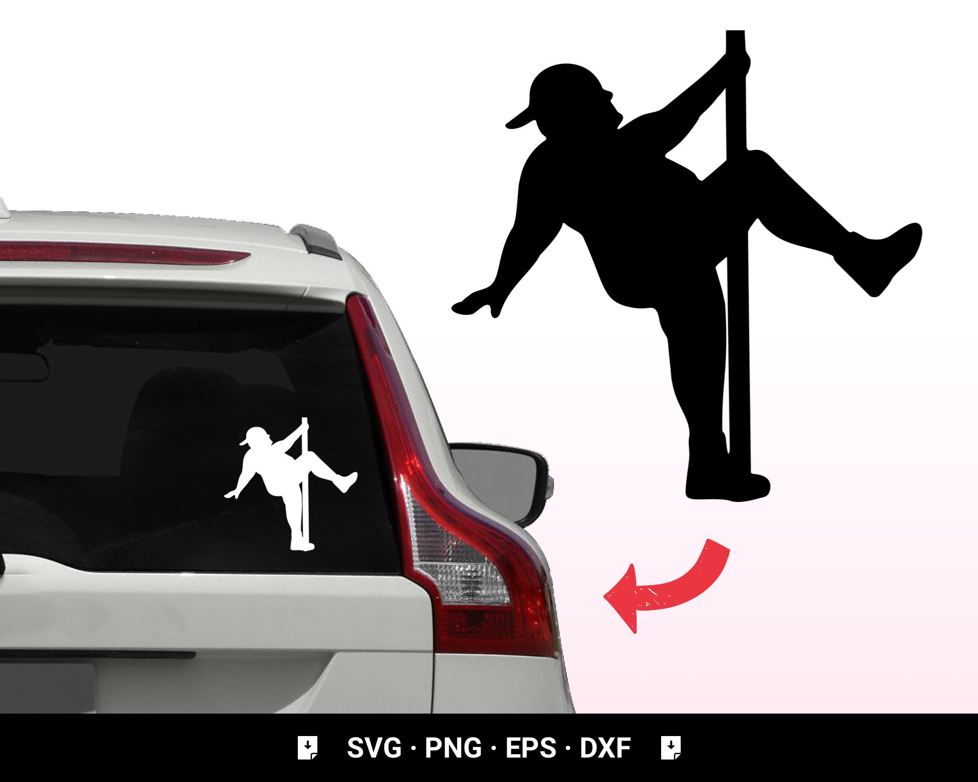Man Dance for Biscuits and Gravy Strippers Svg Silhouette Man - Etsy