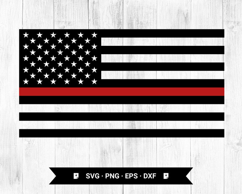Firefighter Svgfighter Support Flag Svg Cut - Etsy