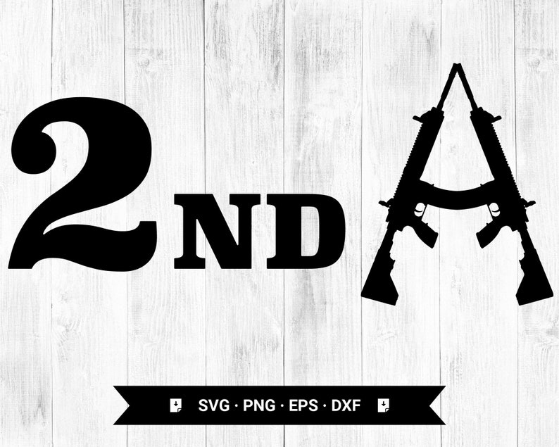 Second amendment gun svg2nd amendment american flag svg cut | Etsy