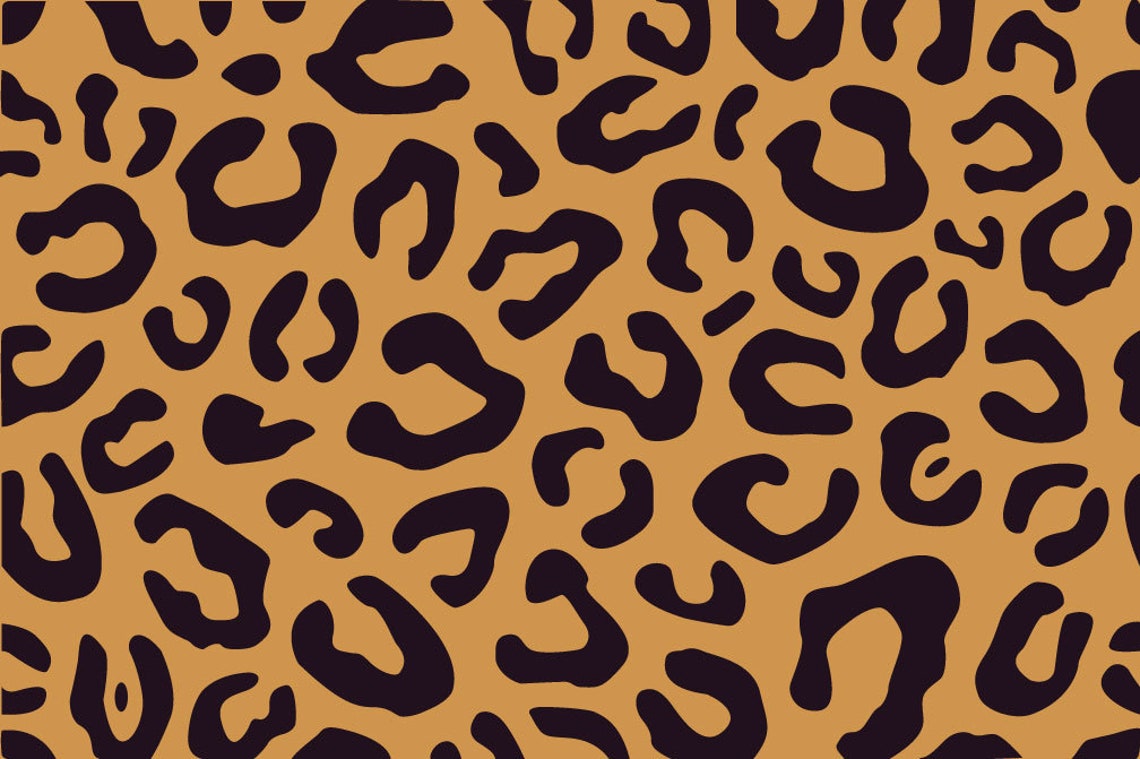 Leopard Cheetah Animal Print Seamless Pattern Vector | Etsy
