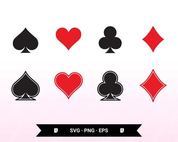 Art & Collectibles Drawing & Illustration Poker playing card set svg ...