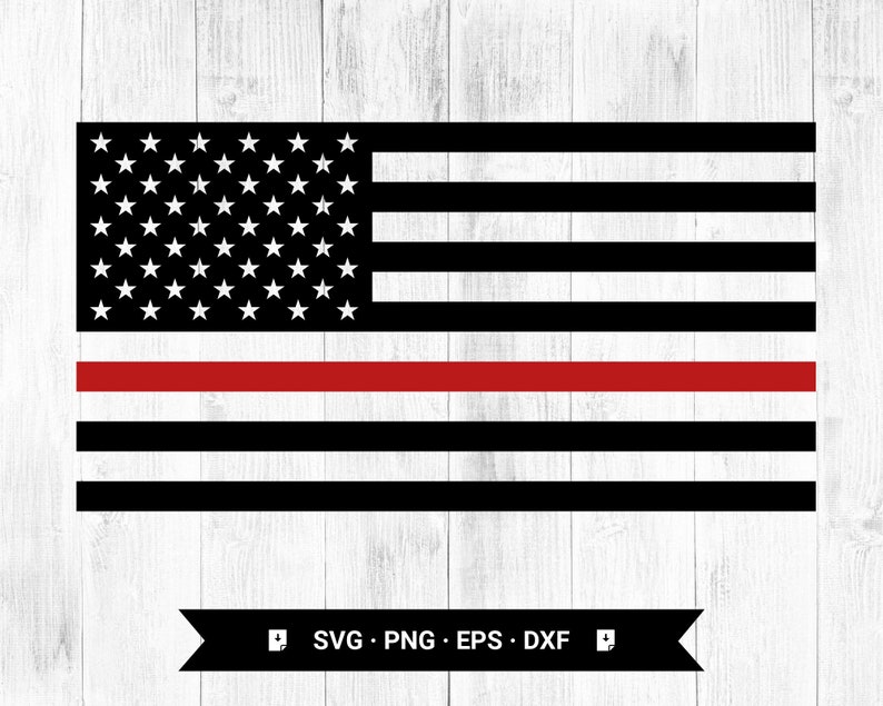 Firefighter Svgfighter Support Flag Svg Cut - Etsy