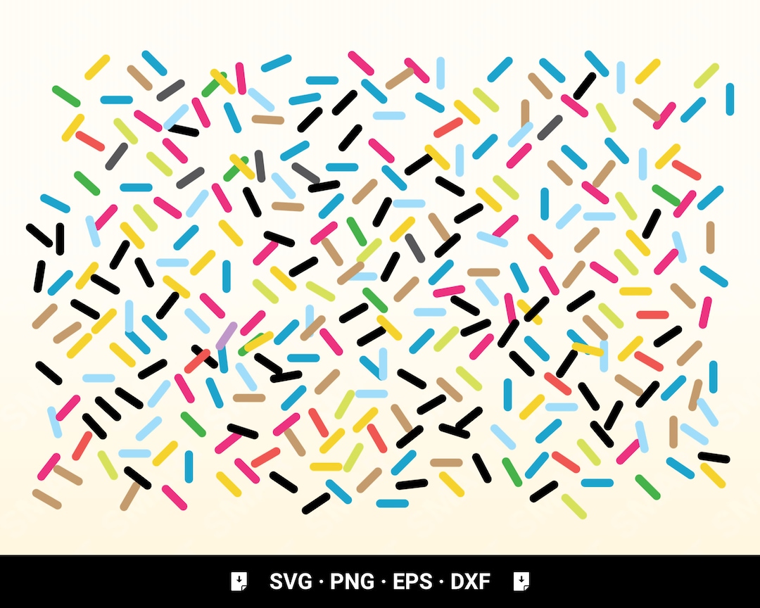 Sprinkle Svg,rainbow Sprinkles Svg,donut Sprinkles Svg,bakery Sprinkle ...