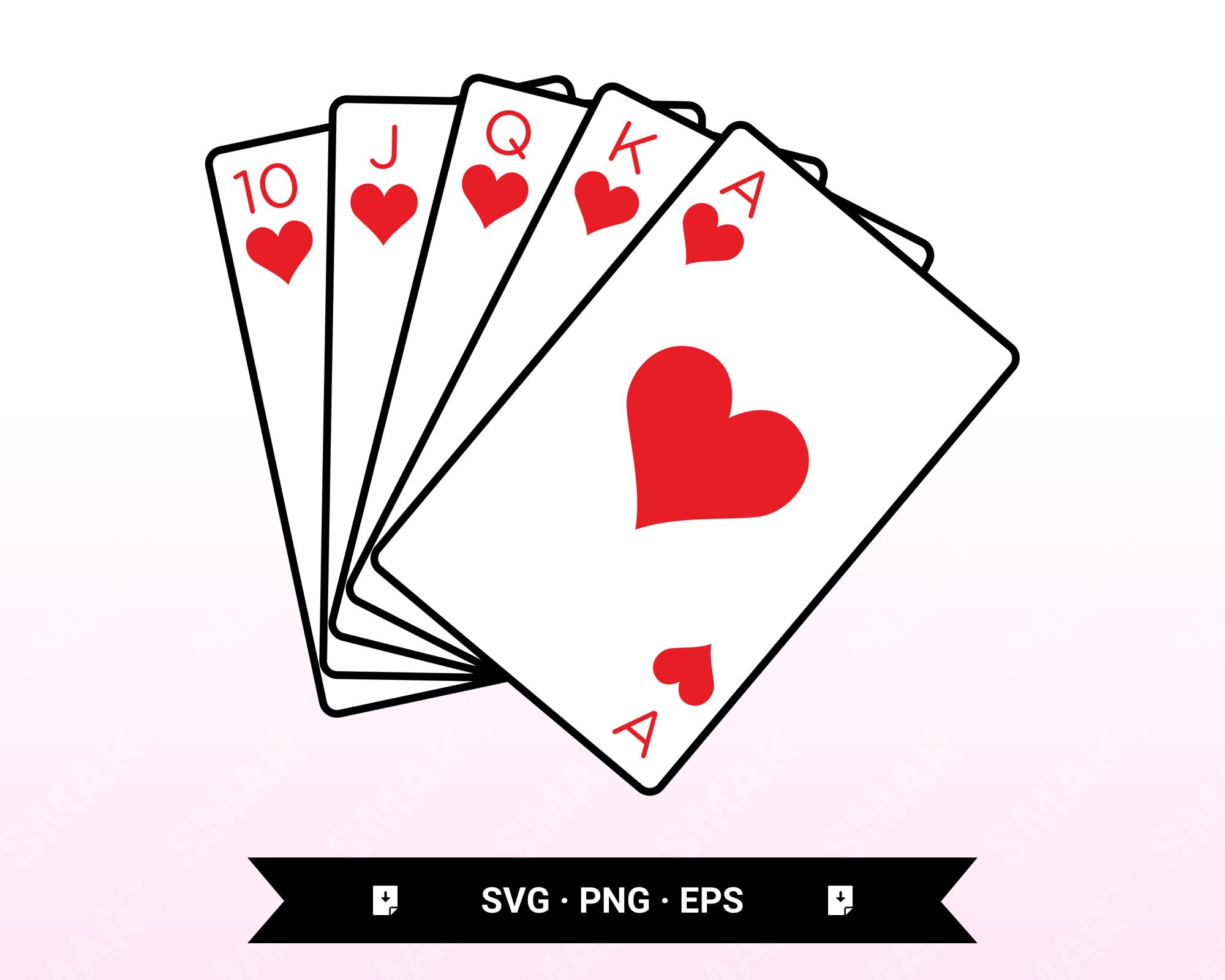 Poker Playing Card Set Svg,png,eps Digital Download-instant Download - Etsy