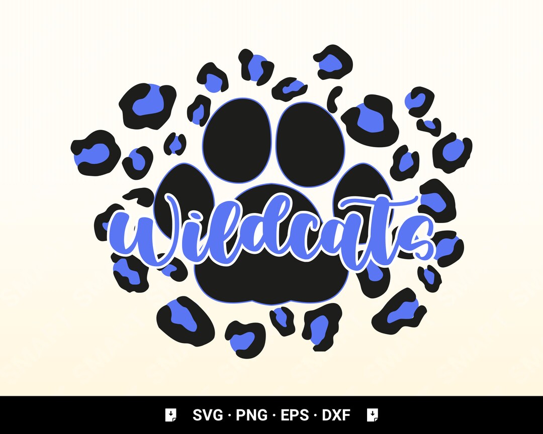 Wildcat Svg, Wildcat Pride, School Spirit, School Mascot Svg, Go Cats ...