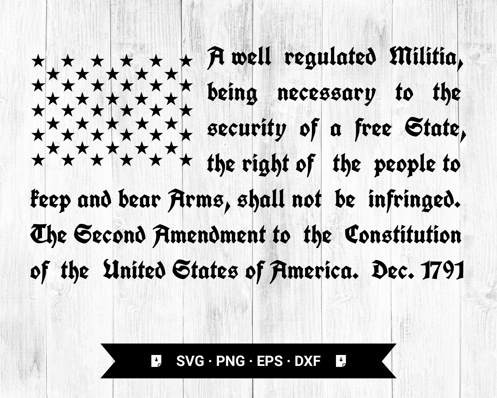 2nd Amendment Svgsecond Amendment American Flag Svg Cut - Etsy UK