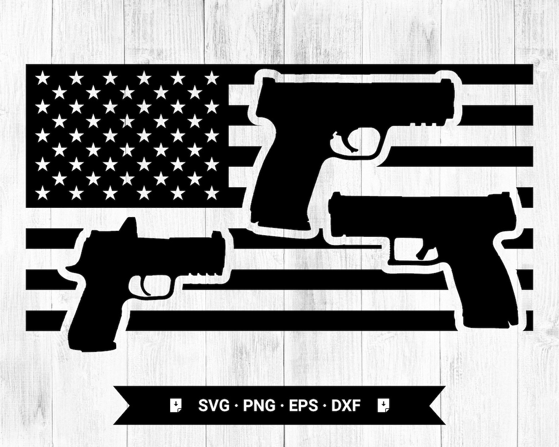 Second Amendment Gun Svg2nd Amendment American Flag Svg Cut - Etsy