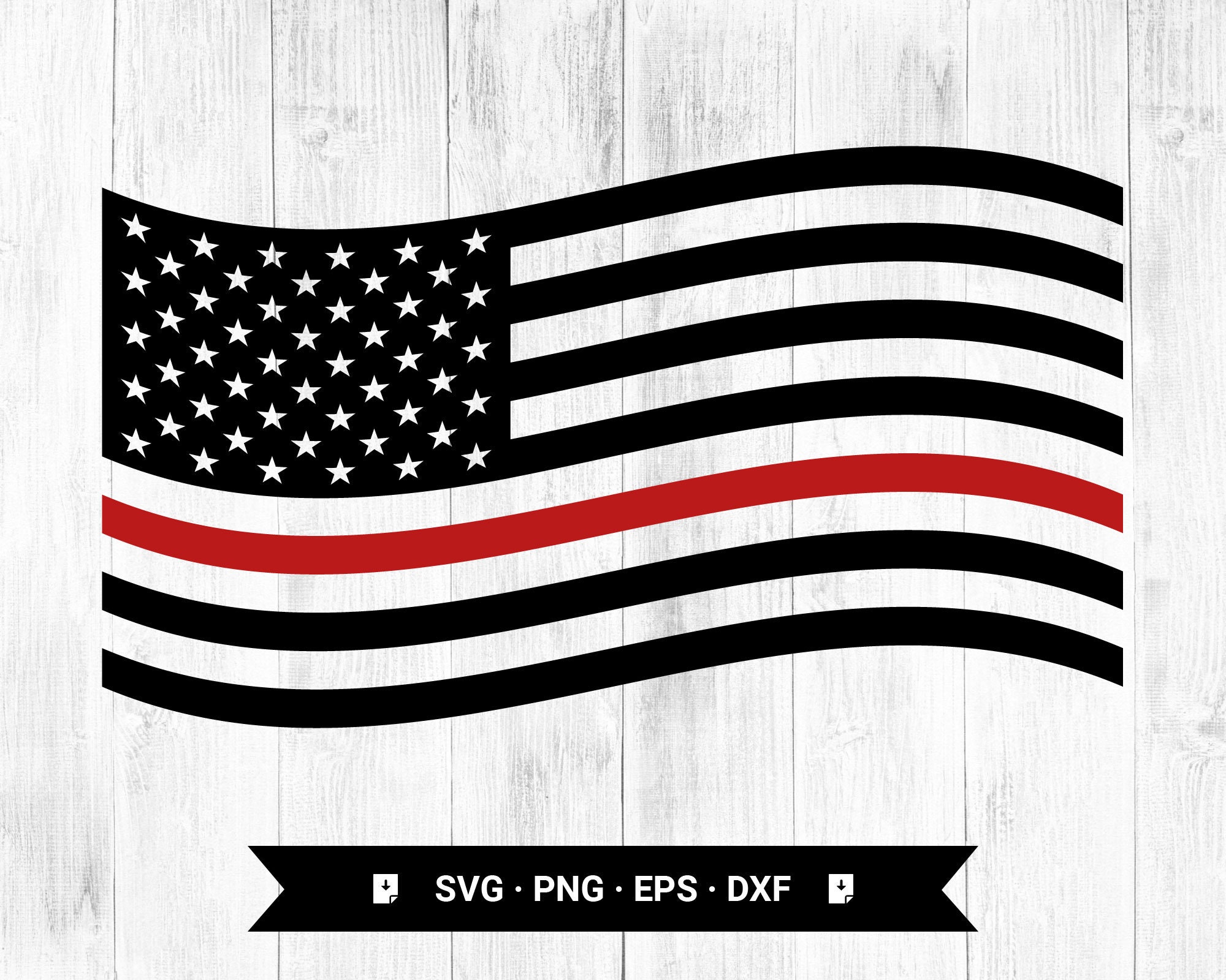 Firefighter Svgfighter Support Flag Svg Cut - Etsy