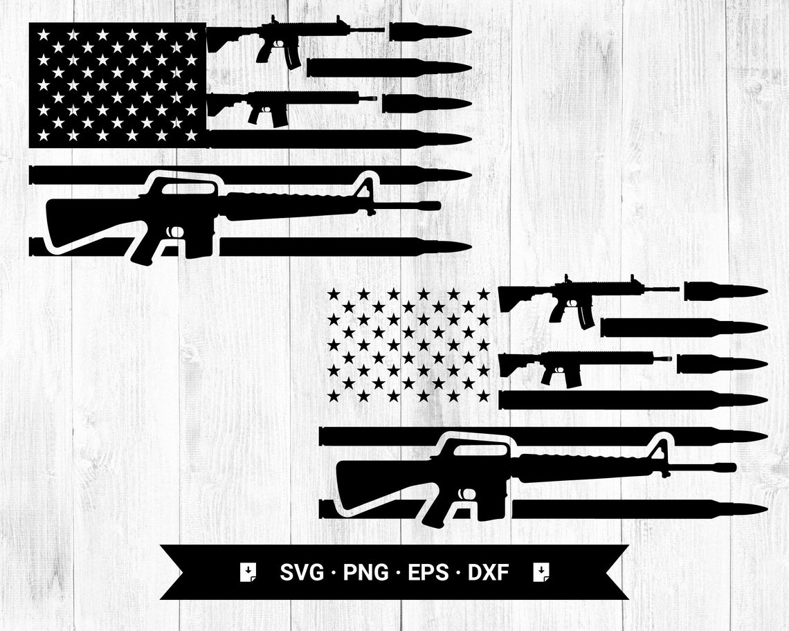 Second Amendment Gun Svg2nd Amendment American Flag Svg Cut - Etsy