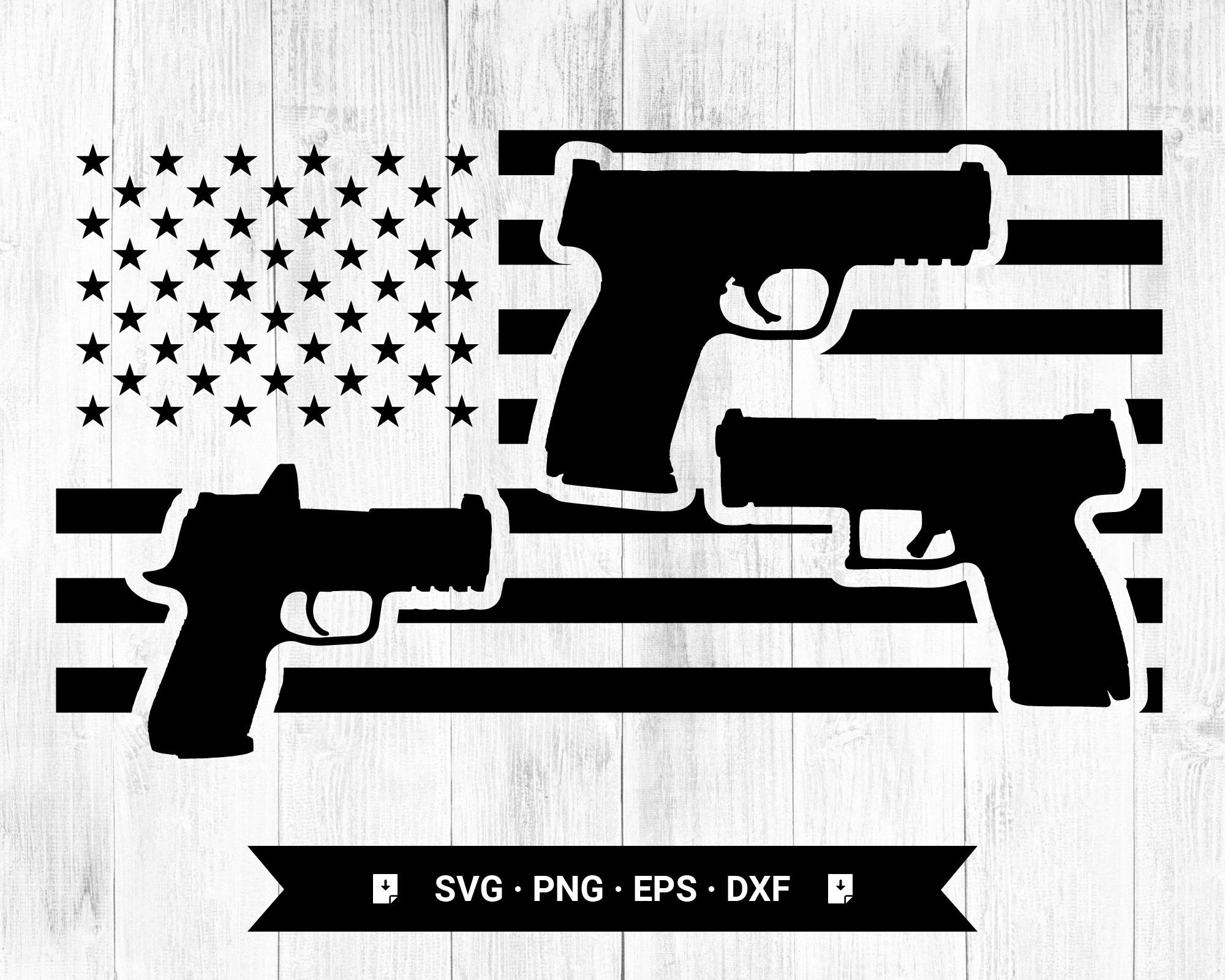 Second amendment gun svg2nd amendment american flag svg cut | Etsy