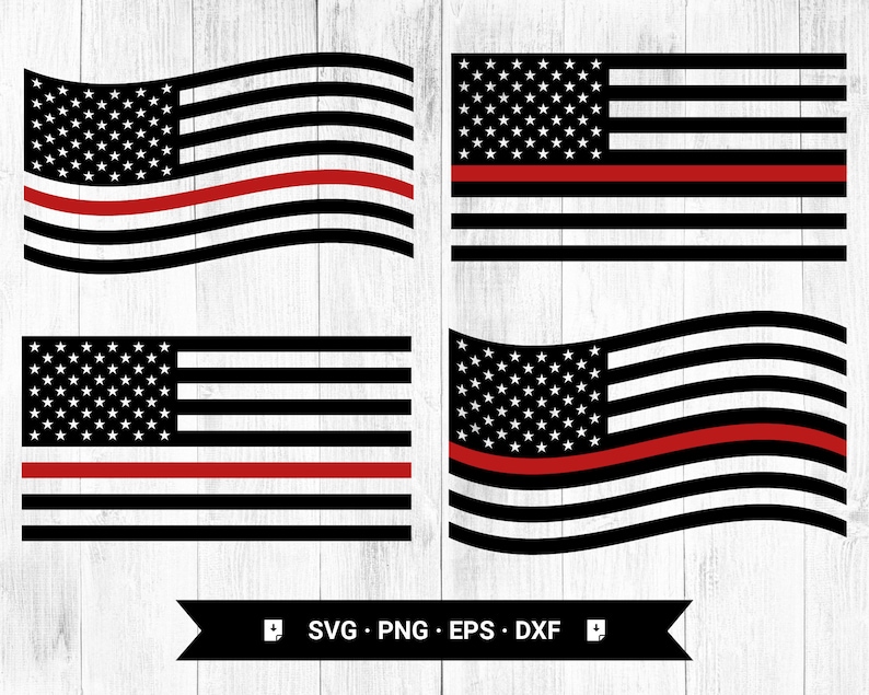 Firefighter Svgfighter Support Flag Svg Cut - Etsy