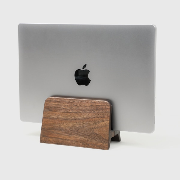 Wood Vertical Laptop Stand - Etsy
