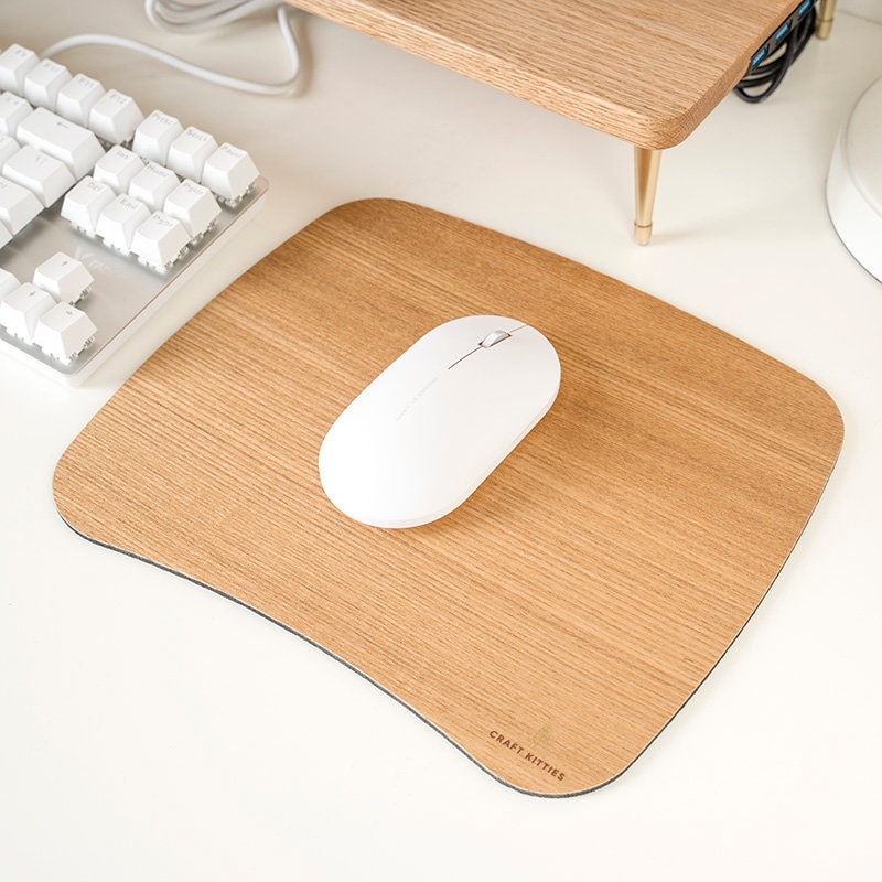COMPUTER MOUSE PAD Wooden Mouse Pad Cute Walnut Desk Mouse | Etsy