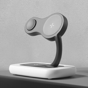 3-in-1 Wireless Charging Station Arcade Charger for Iphone, Apple Watch ...