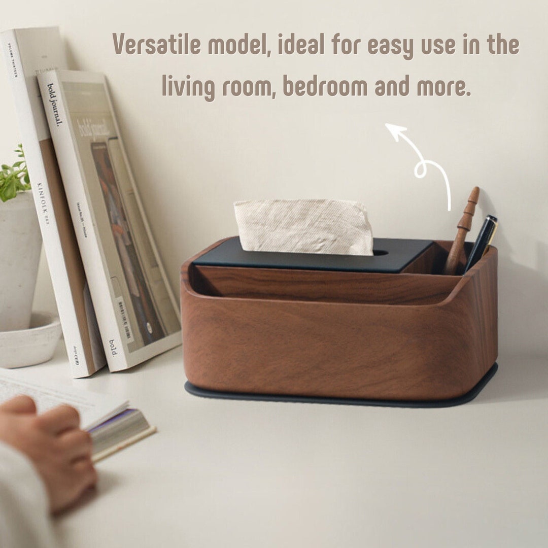 Wooden Tissue Box , New Elegant Model With Integrated Storage Kleenex ...