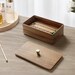 Solid Walnut Storage Box Wood Rectangular Jewelry Box With Lid Small ...