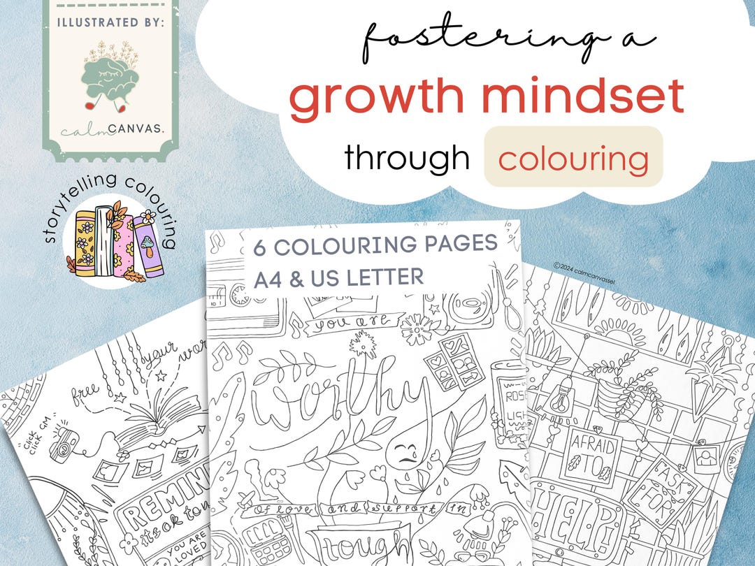 Mental Health Coloring Pages: Self-care Activity (PDF Pattern) - Etsy