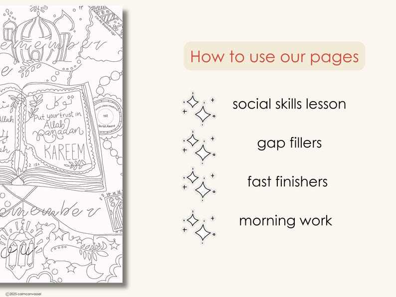 Quran Coloring Page, Muslim Kids Activity, Ramadan Gifts, Home School ...