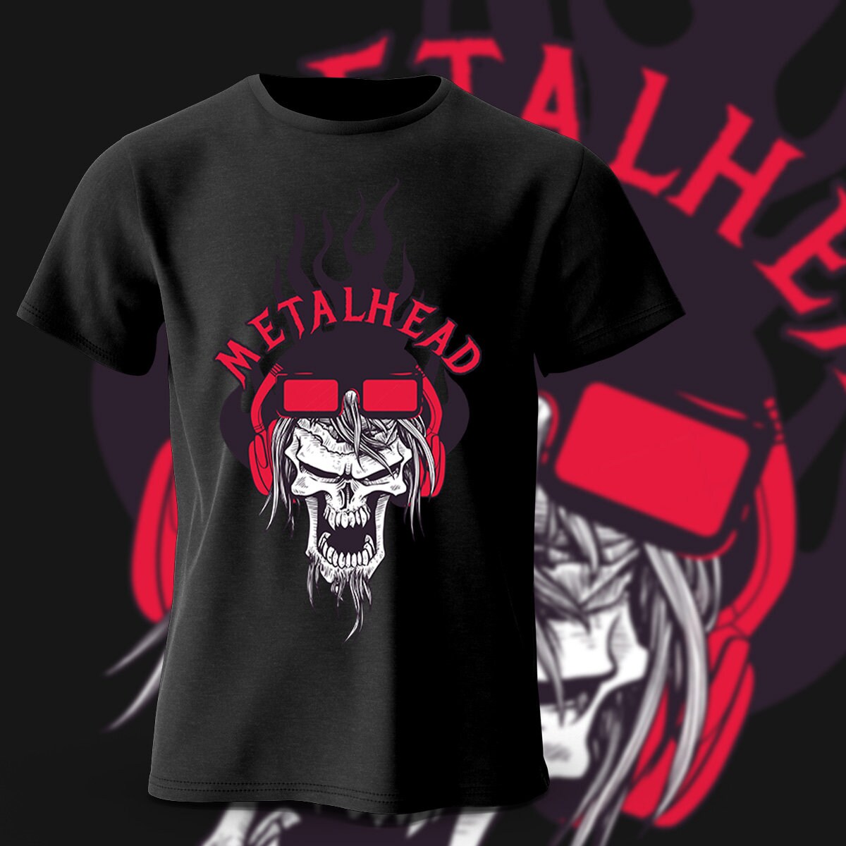 Metalhead Merch Punk Tshirt Skull Weird Strange Surreal | Etsy