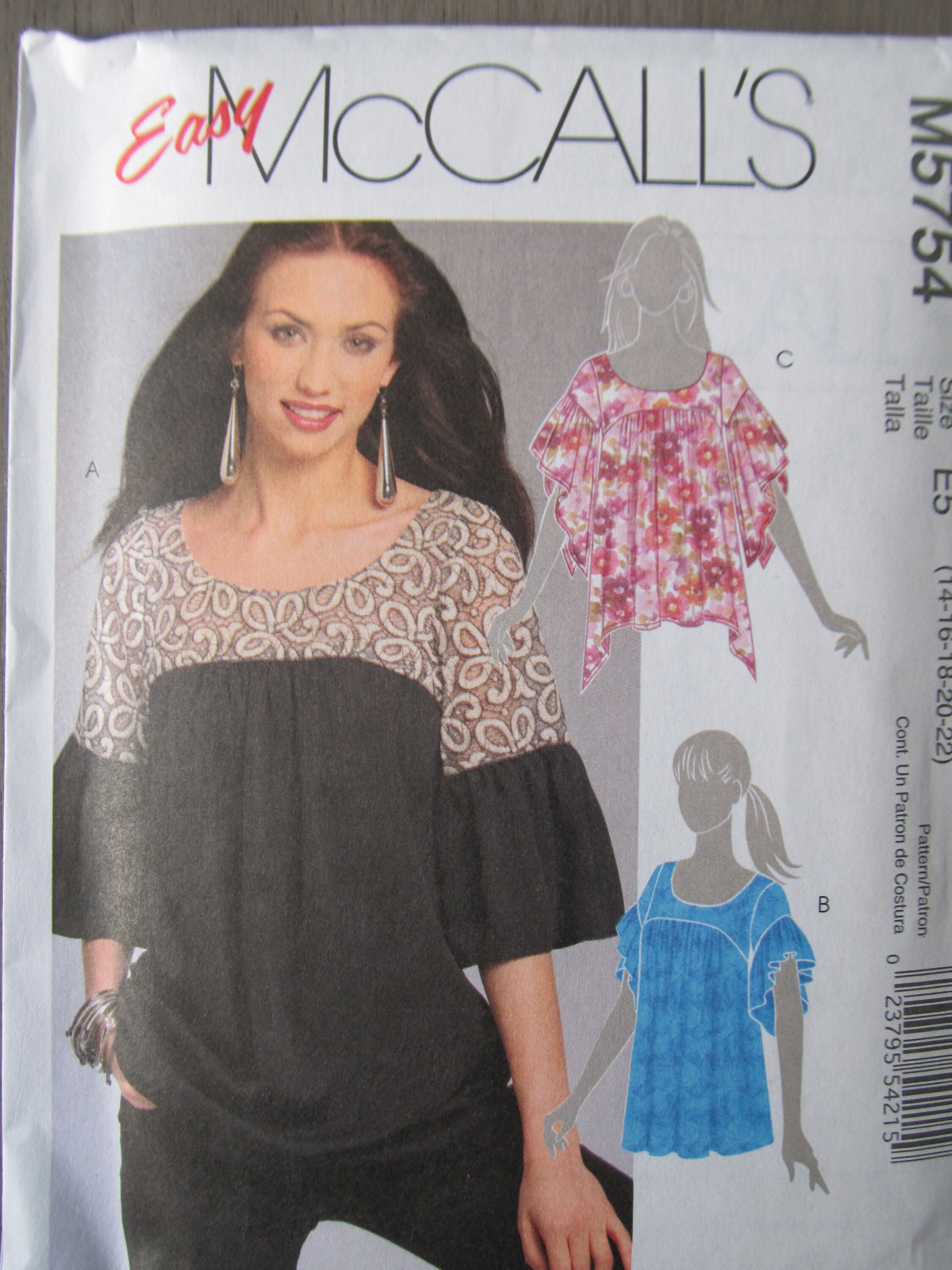 2 Mccall's Top Patterns - Etsy