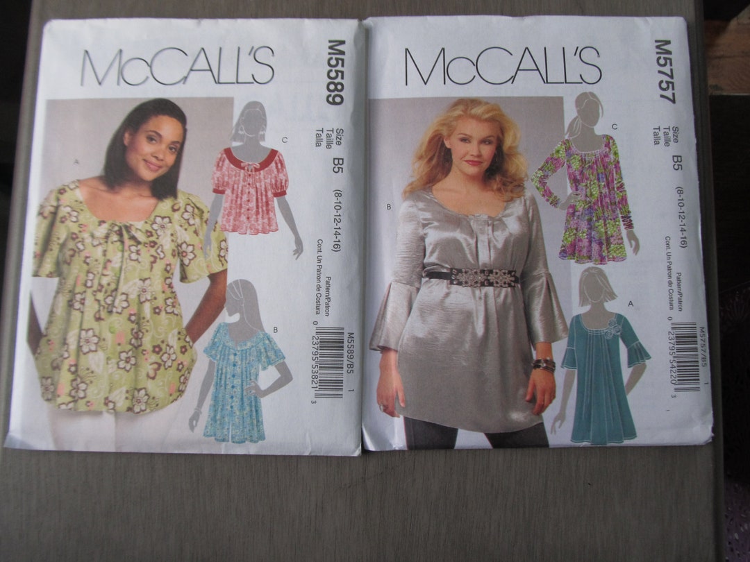 2 Mccall's Top Patterns - Etsy