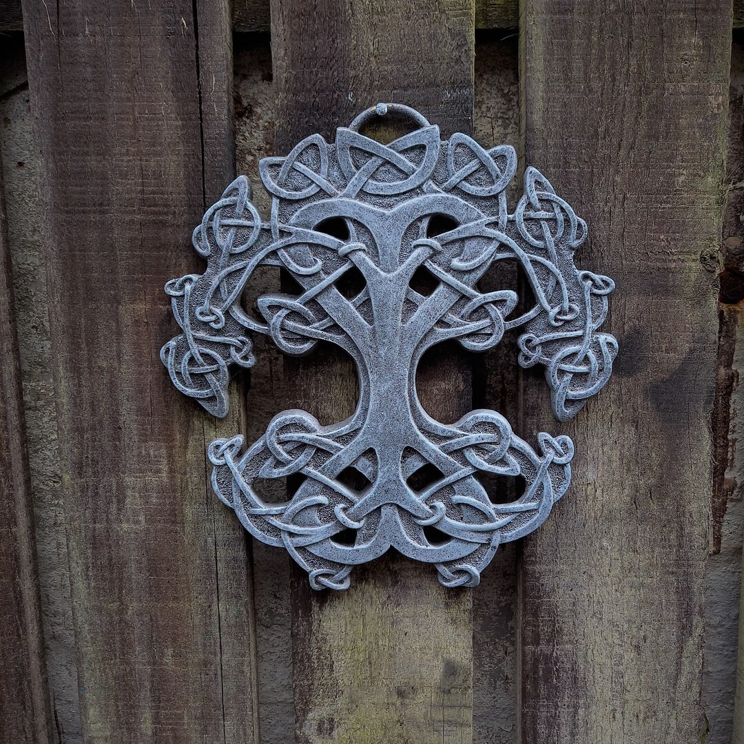 Celtic Knotwork Inspired Tree of Life, Yggdrasil, Wall Art With Faux ...